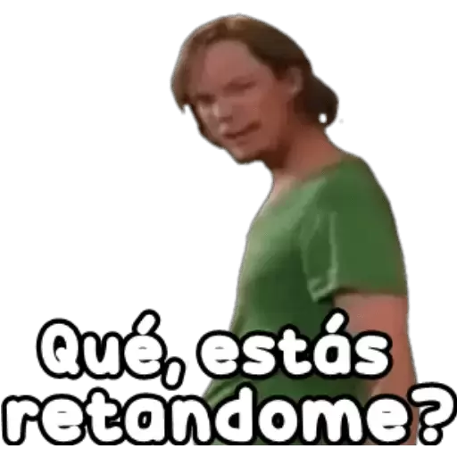 Que estas retándome? Sticker de WhatsApp - DescargarStickers