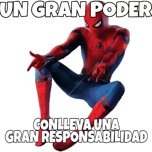 Un gran poder conllevar una gran responsabilidad Sticker de WhatsApp ...
