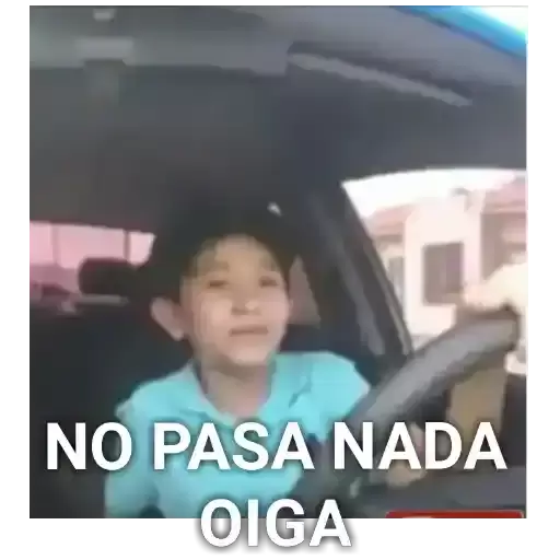 NO PASA NADA OIGA Sticker de WhatsApp - DescargarStickers