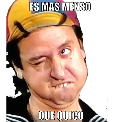 ES MAS MENSO QUE QUICO Sticker de WhatsApp - DescargarStickers