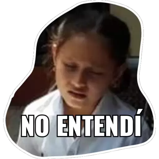 NO ENTENDI #188361 Sticker de WhatsApp - DescargarStickers