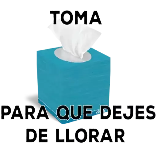 Sticker Toma para que deje de llorar PNG - DescargarStickers