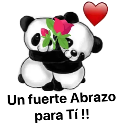 Sticker Un fuerte Abrazo para Ti !! PNG - DescargarStickers