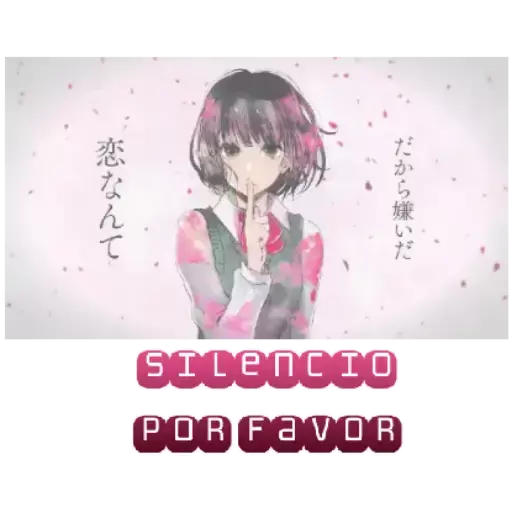 Silencio por favor Sticker de WhatsApp - DescargarStickers