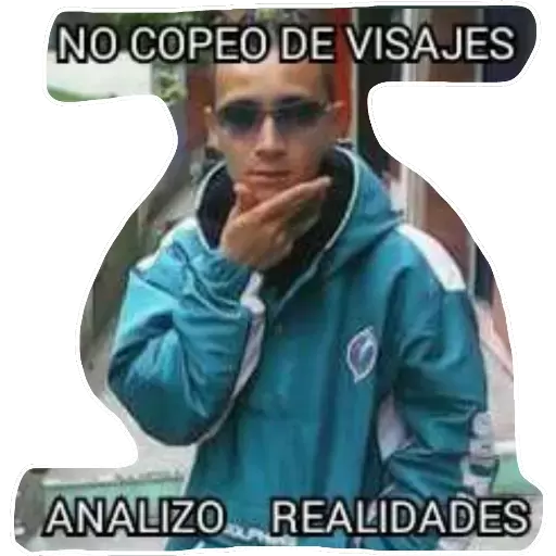 NO COPEO DE VISAJES ANALIZO REALIDADES Sticker de WhatsApp ...
