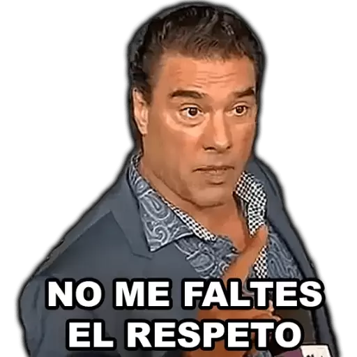 NO ME FALTES EL RESPETO #423195 Sticker de WhatsApp - DescargarStickers
