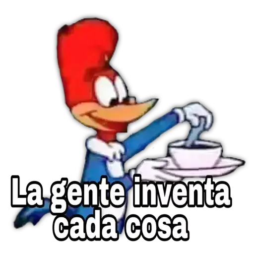 La gente inventa cada cosa Sticker de WhatsApp - DescargarStickers