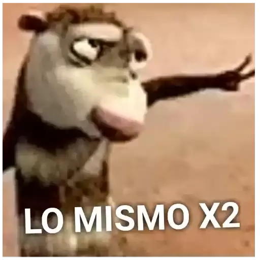 LO MISMO X2 Sticker de WhatsApp - DescargarStickers