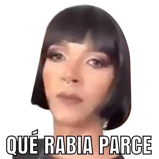 QUE RABIA PARCE Sticker de WhatsApp - DescargarStickers