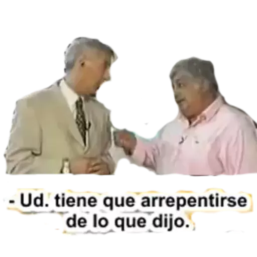 Sticker - Ud. tiene que arrepentirse de lo que dijo PNG - DescargarStickers