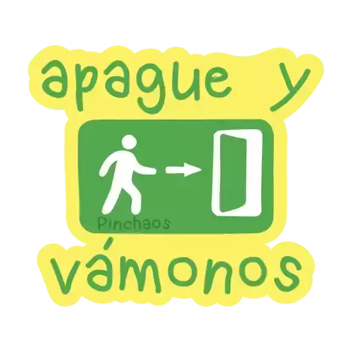 Apague y vámonos Sticker - DescargarStickers