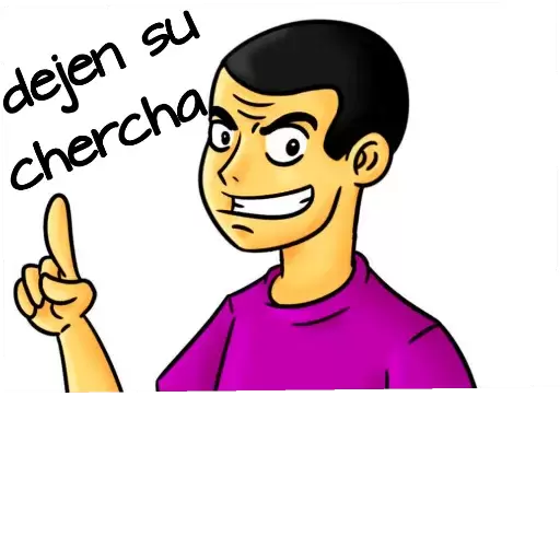 Dejen su chercha Sticker de WhatsApp - DescargarStickers
