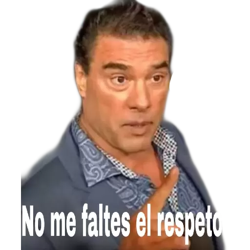 No me faltes el respeto Sticker de WhatsApp - DescargarStickers