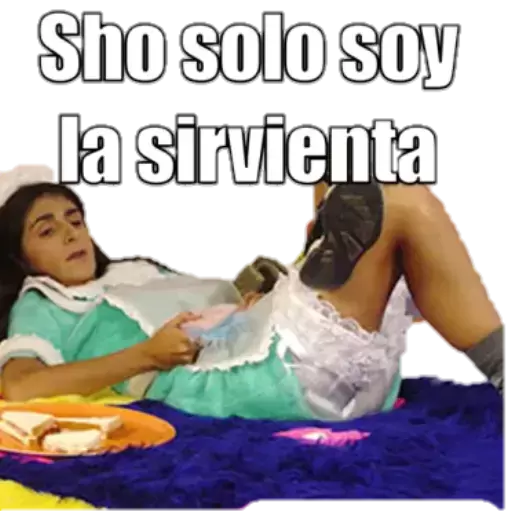 Sticker Sho solo soy la sirvienta PNG - DescargarStickers