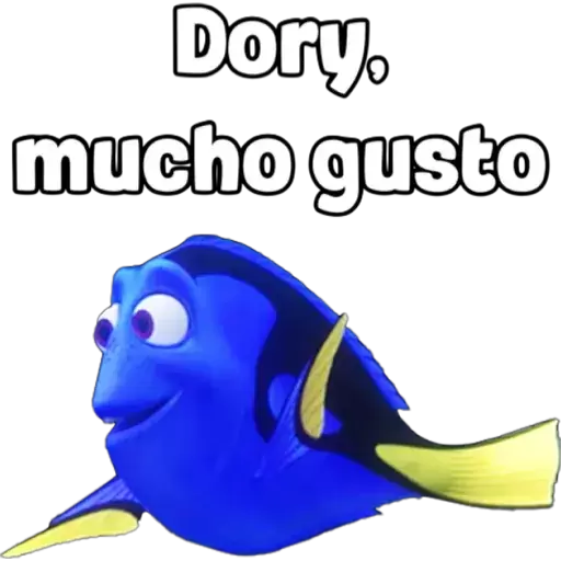 Dory, mucho gusto Sticker de WhatsApp - DescargarStickers