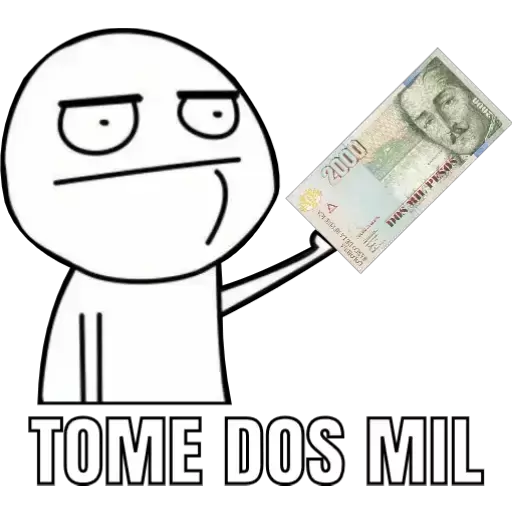 Tome dos mil Sticker de WhatsApp - DescargarStickers