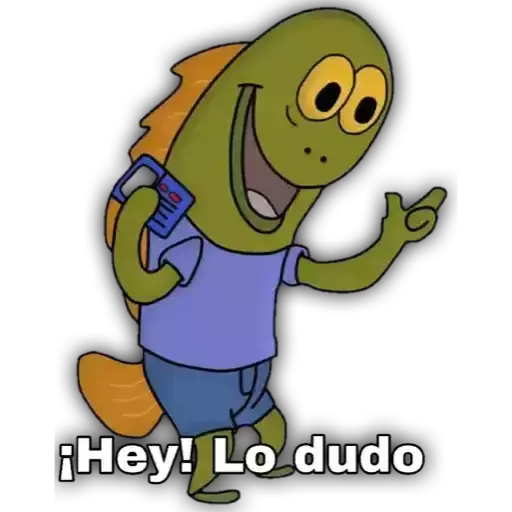 ¡Hey! Lo dudo Sticker de WhatsApp - DescargarStickers