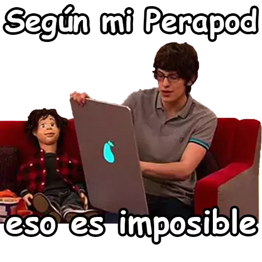Según mi Perapod eso es imposible Sticker de WhatsApp - DescargarStickers