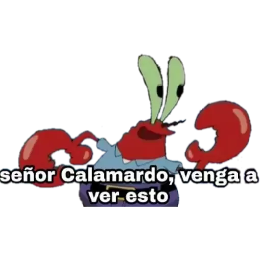 Sticker Señor Calamardo, venga a ver esto #830210 PNG - DescargarStickers