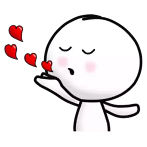 Pegatina de beso Sticker de WhatsApp - DescargarStickers