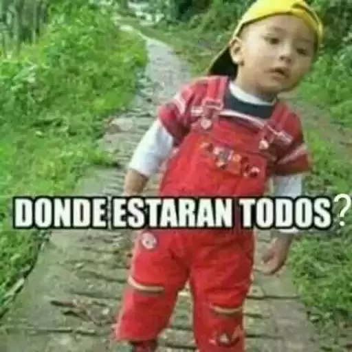 Donde están todos? Sticker de WhatsApp - DescargarStickers