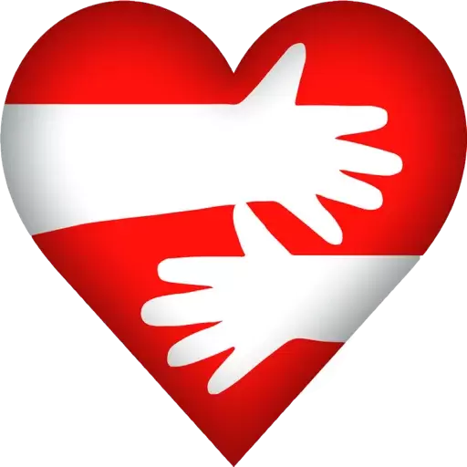 Corazon abrazo Sticker de WhatsApp - DescargarStickers