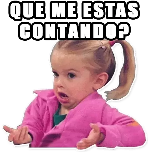 ¿Qué me estas contando? Sticker de WhatsApp - DescargarStickers