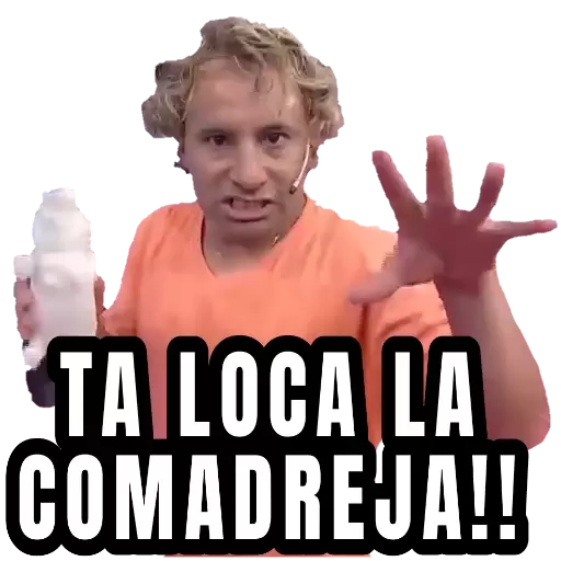 Ta loca la comadreja!! Sticker de WhatsApp - DescargarStickers