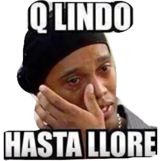 Q LINDO HASTA LLORE Sticker de WhatsApp - DescargarStickers