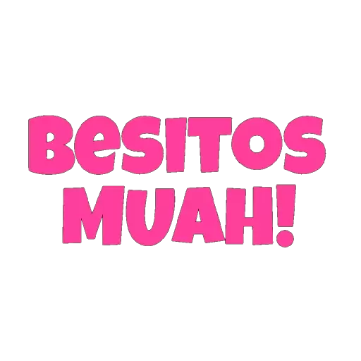 BESITOS MUAH! Sticker de WhatsApp - DescargarStickers