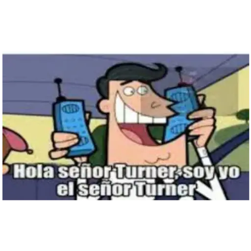 Sticker Hola señor Turner, soy yo el señor Turner PNG - DescargarStickers