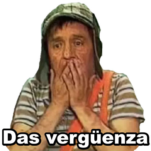Das vergüenza Sticker de WhatsApp - DescargarStickers