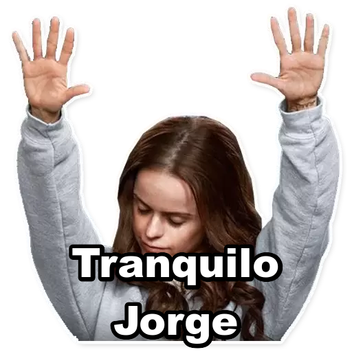 Tranquilo Jorge Sticker de WhatsApp - DescargarStickers