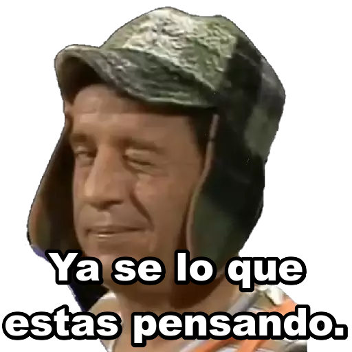 Ya se lo que estas pensando. Sticker de WhatsApp - DescargarStickers