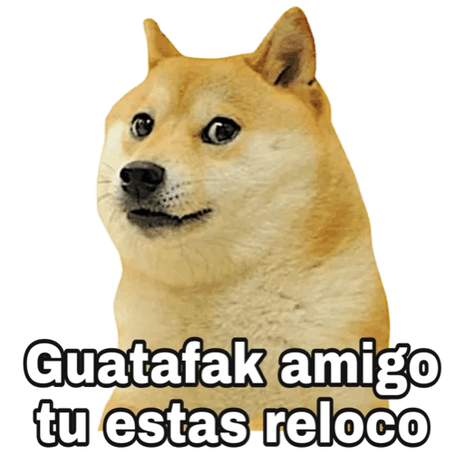 Guatafak amigo tu estas reloco Sticker de WhatsApp - DescargarStickers