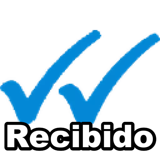 Sticker Recibido PNG - DescargarStickers