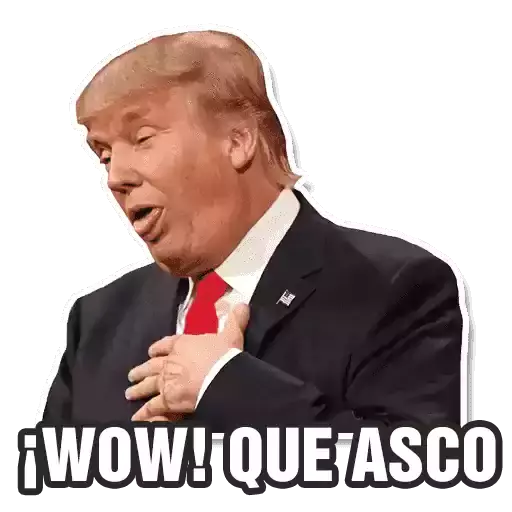 ¡Wow! Qué asco Sticker de WhatsApp - DescargarStickers