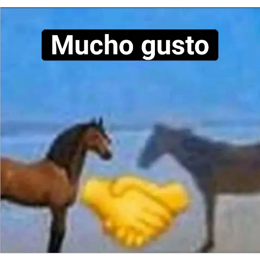 Mucho gusto #5334393 Sticker de WhatsApp - DescargarStickers