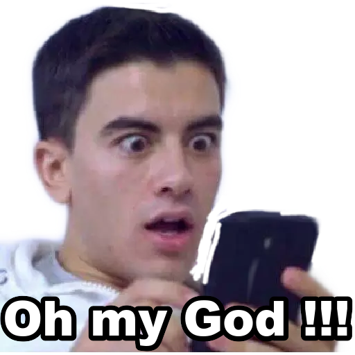 Oh my God !!! #5348966 Sticker de WhatsApp - DescargarStickers
