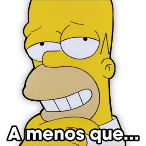 A menos que... Sticker de WhatsApp - DescargarStickers