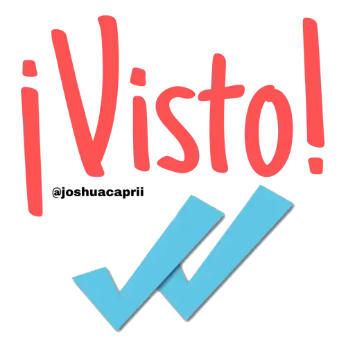 ¡Visto! Sticker de WhatsApp - DescargarStickers