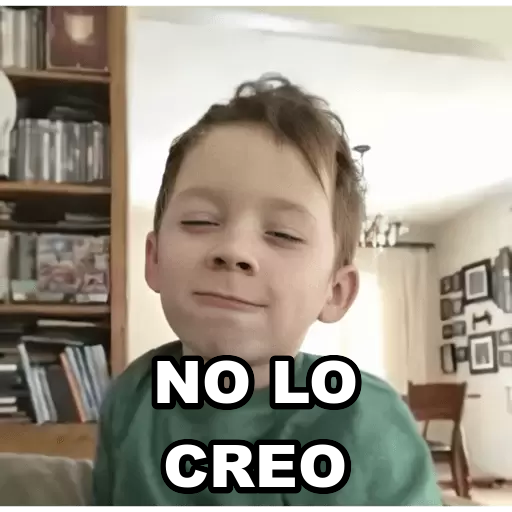 NO LO CREO Sticker de WhatsApp - DescargarStickers