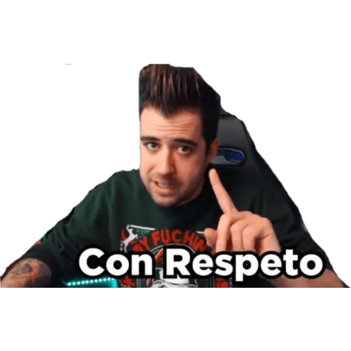Con respeto Sticker de WhatsApp - DescargarStickers