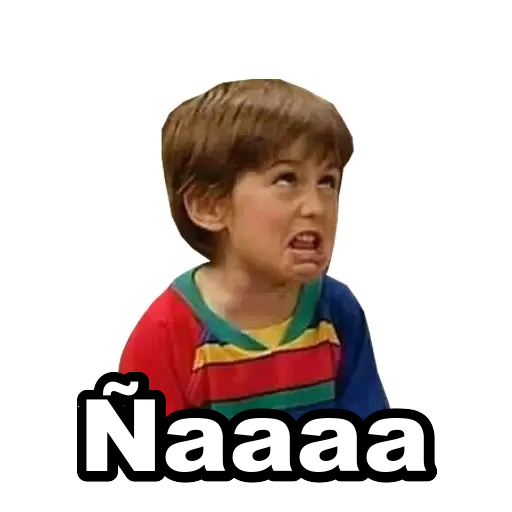 Ñaaaa Sticker de WhatsApp - DescargarStickers