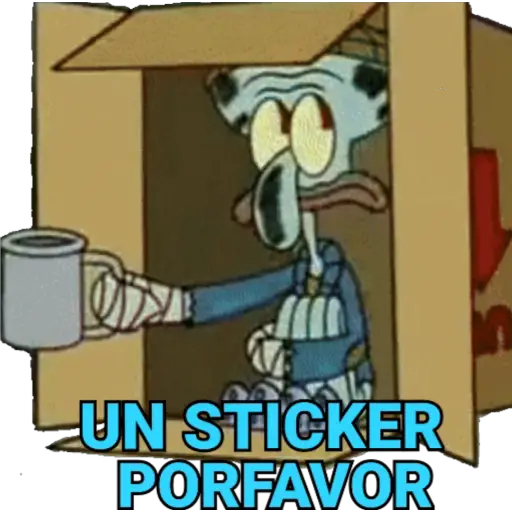 Un sticker por favor Sticker de WhatsApp - DescargarStickers