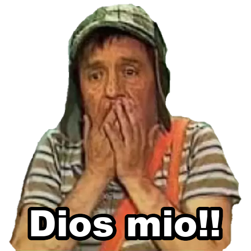 Sticker Dios mio!! PNG - DescargarStickers