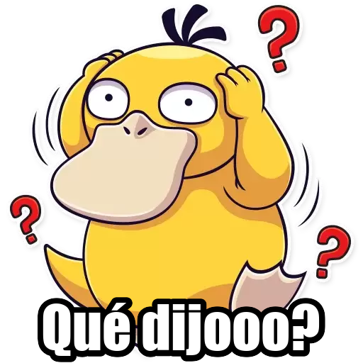 Qué dijooo? Sticker de WhatsApp - DescargarStickers