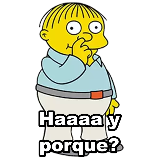 Haaaa y porque? Sticker de WhatsApp - DescargarStickers