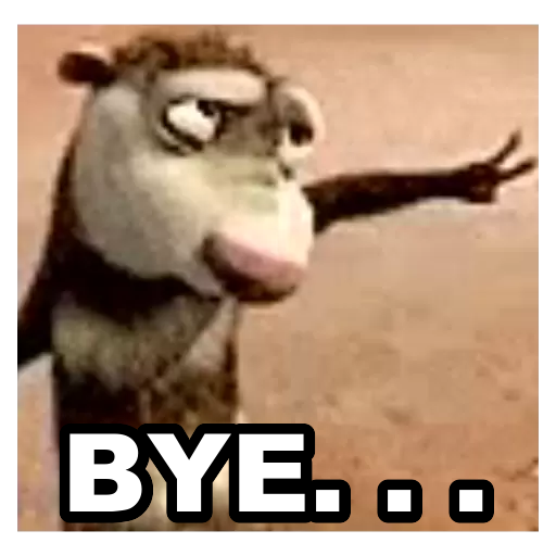 BYE. . . #1753145 Sticker de WhatsApp - DescargarStickers