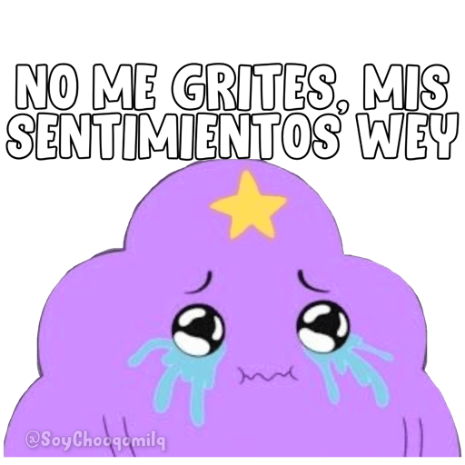 No me grites, mis sentimientos wey Sticker de WhatsApp - DescargarStickers